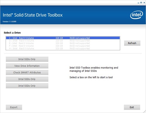 Intel Solid-State Drive (SSD) Toolbox